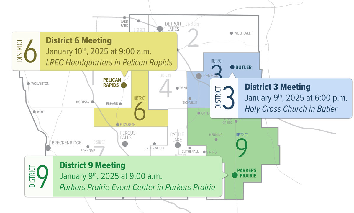 2025 District Meetings - Lake Region Electric Cooperative